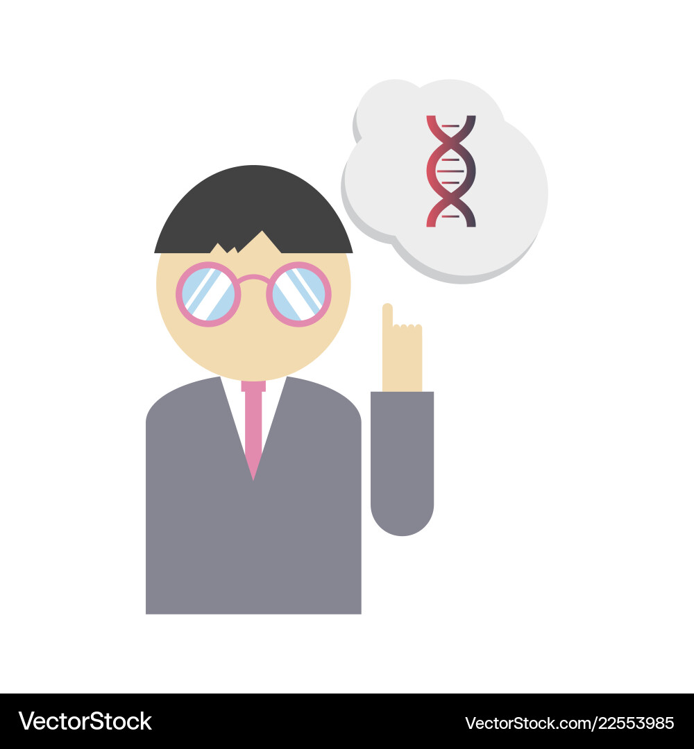 Dna genetic sign elements and icons collection Vector Image