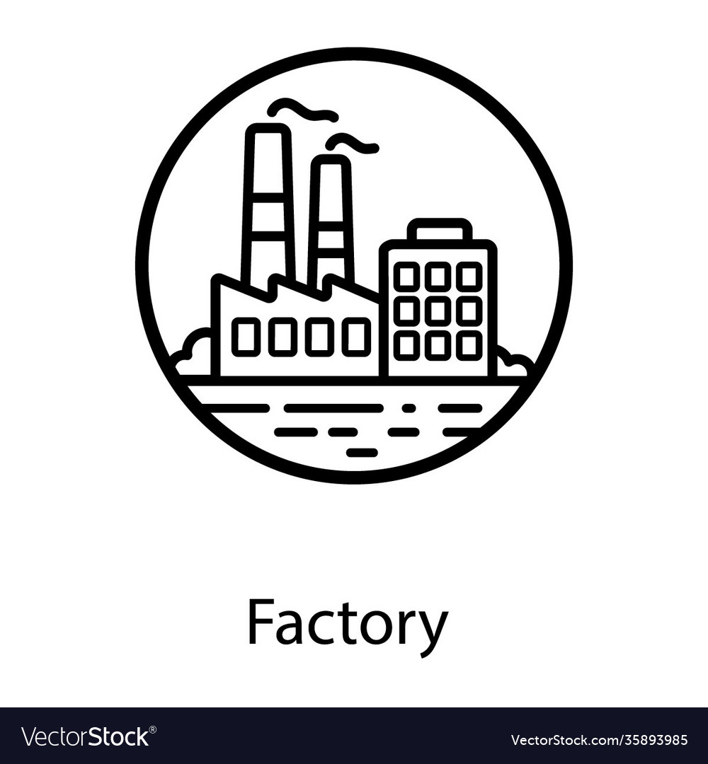 Factory Royalty Free Vector Image - VectorStock