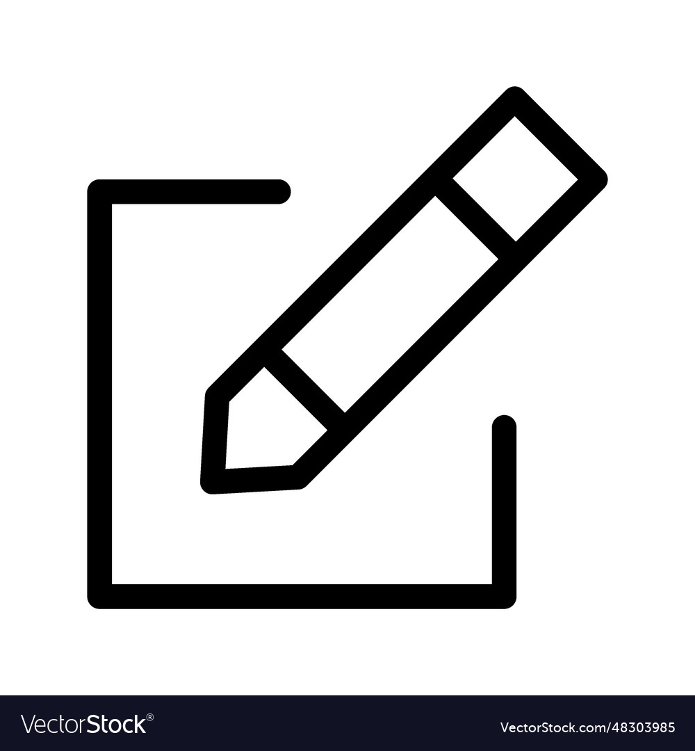 Write icon Royalty Free Vector Image - VectorStock