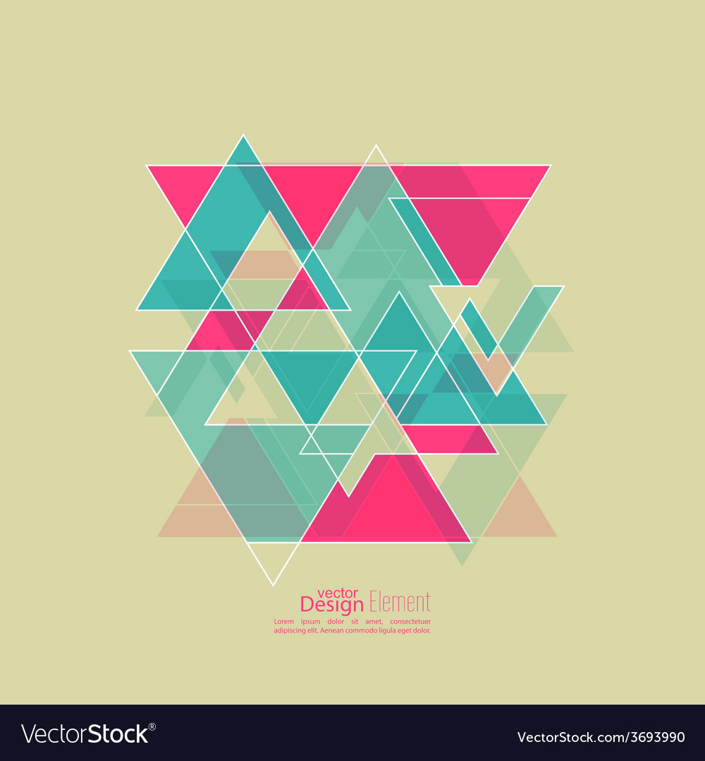 Abstract background with triangles Royalty Free Vector Image