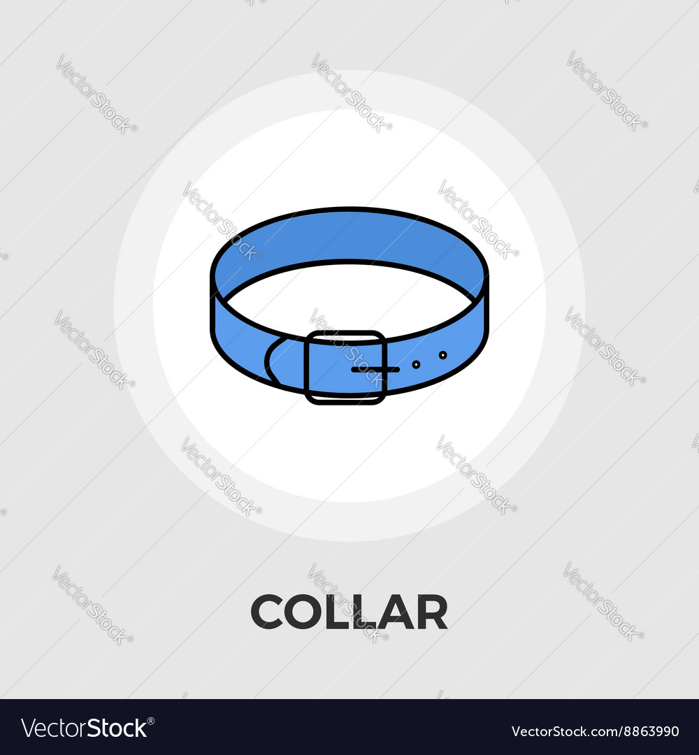 Collar flat icon Royalty Free Vector Image - VectorStock