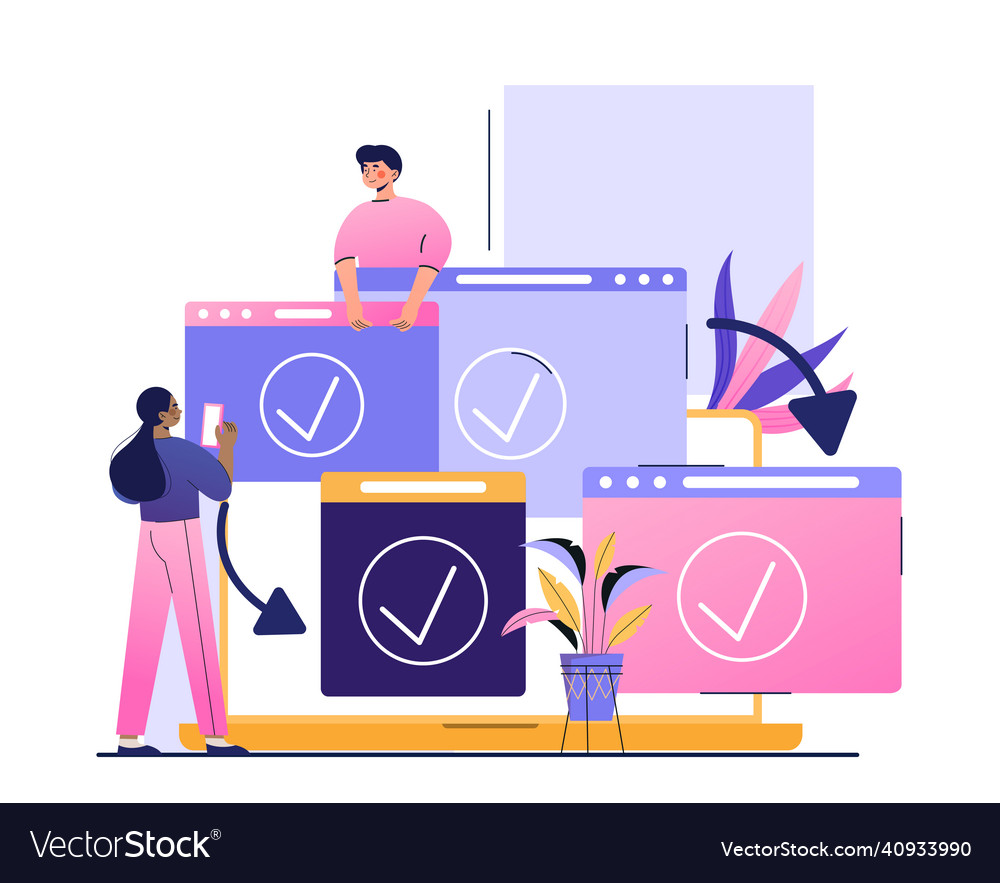 Cross browser compatibility Royalty Free Vector Image