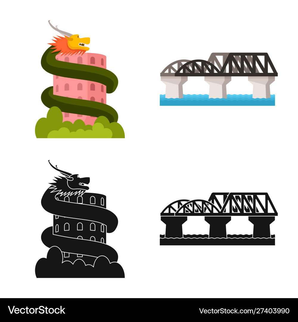 Design journey and exotic sign set Royalty Free Vector Image