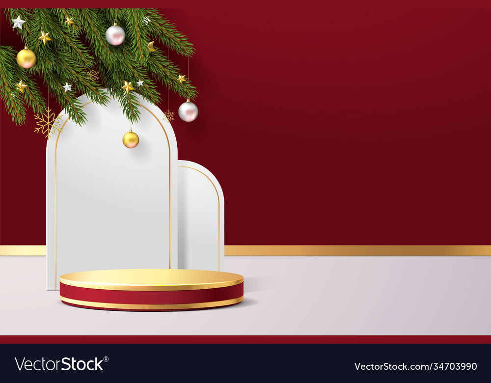 Elegant christmas and happy new year mock up scene