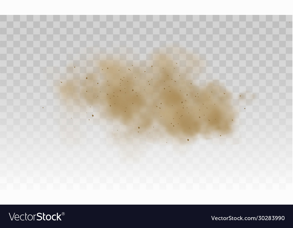 Flying cloud sand Royalty Free Vector Image - VectorStock
