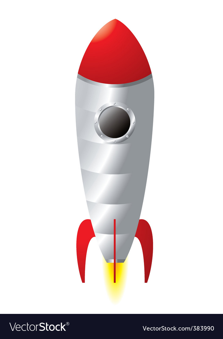 Rocket cartoon Royalty Free Vector Image - VectorStock
