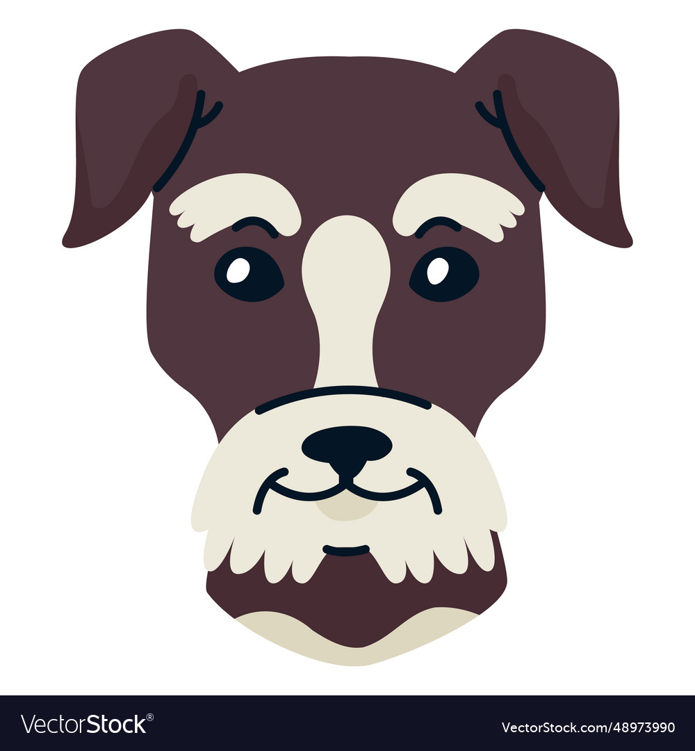 Schnauzer Royalty Free Vector Image - VectorStock
