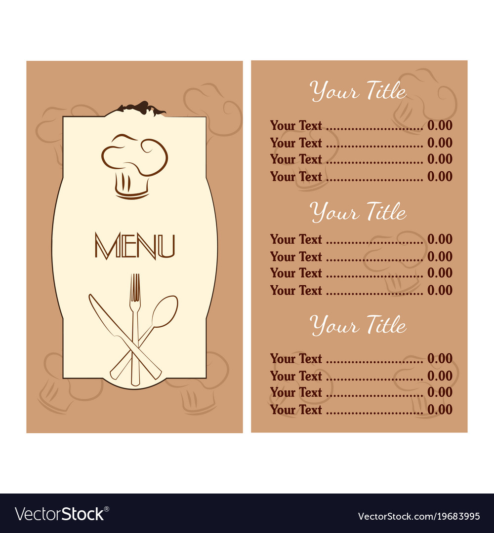 Abstract menu presentation Royalty Free Vector Image