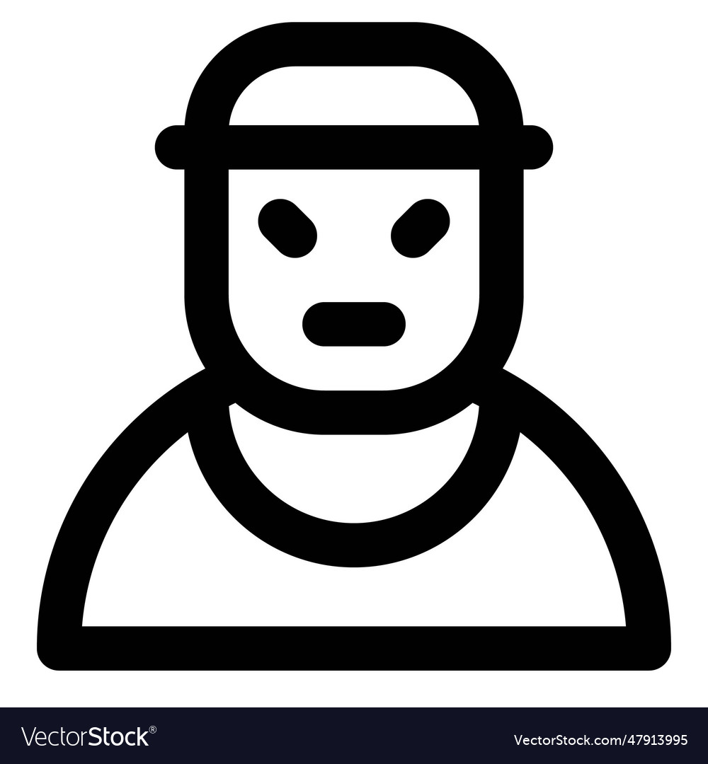 An individual with technical computer skill Vector Image