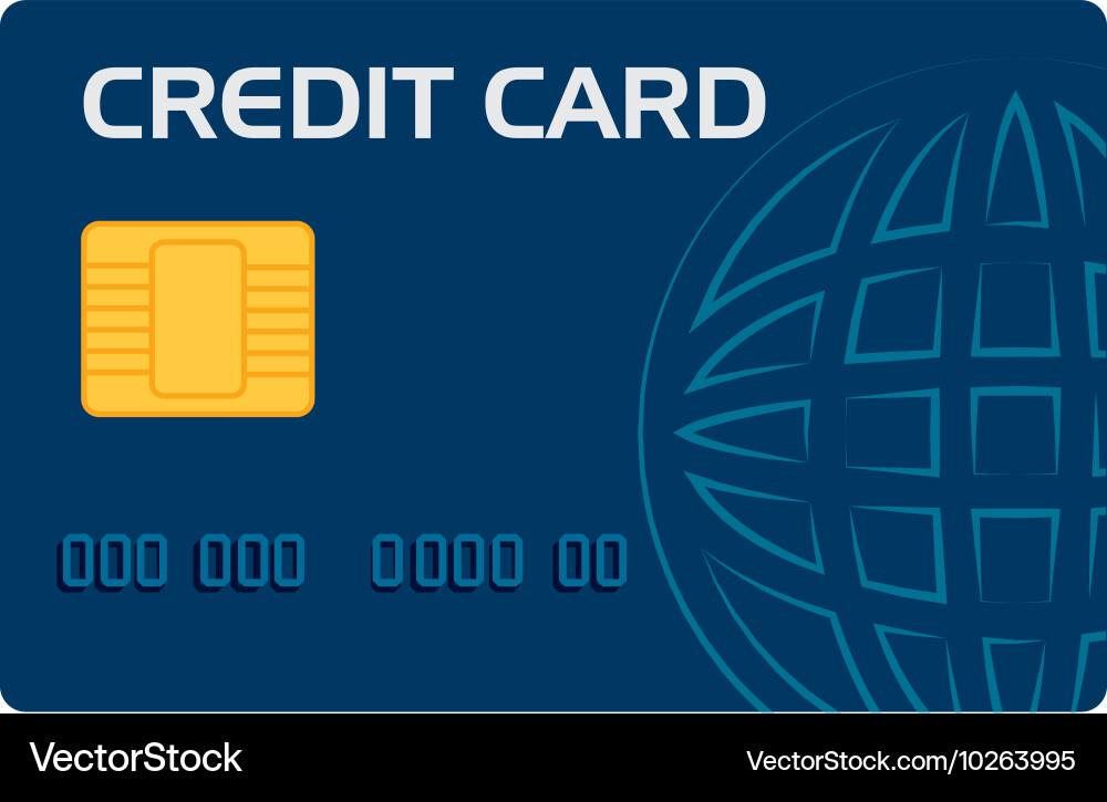 Card money credit global Royalty Free Vector Image