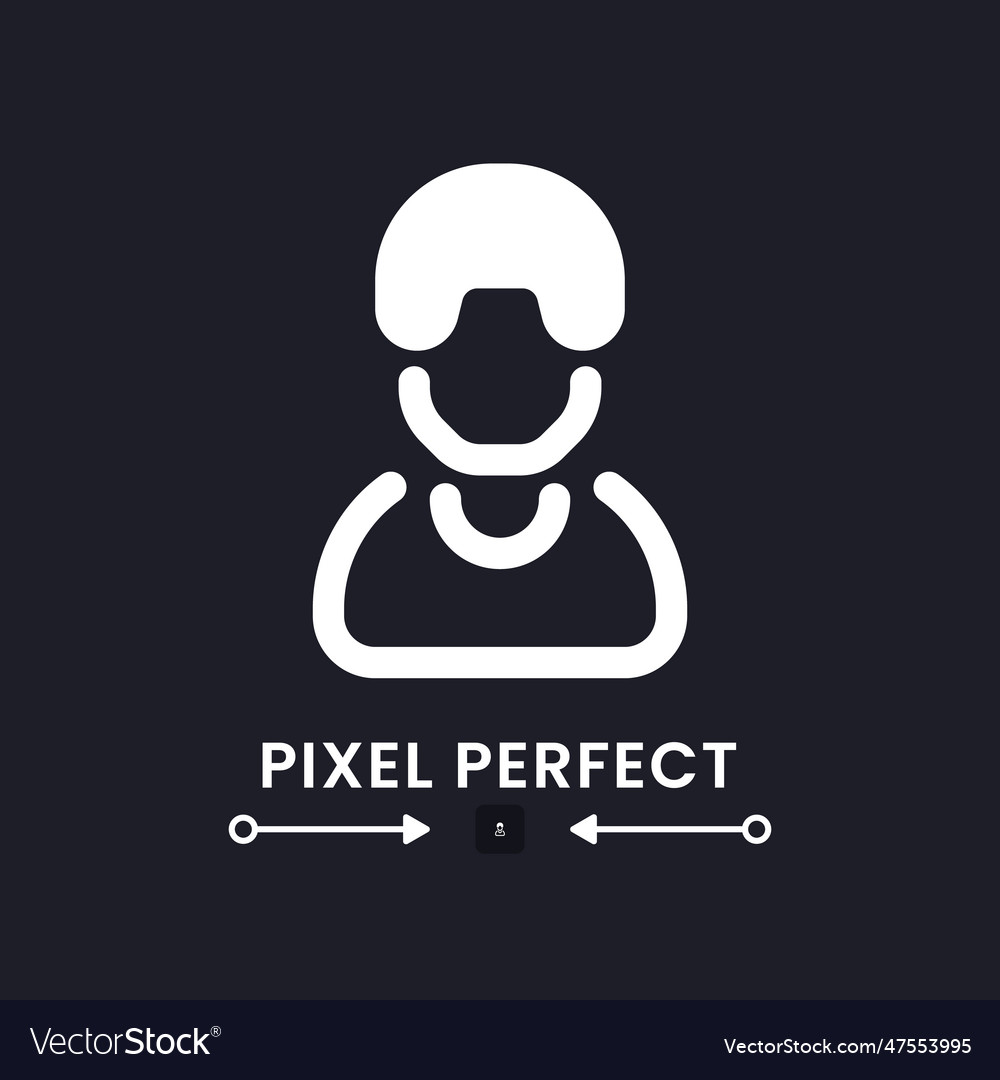 Employee white solid desktop icon Royalty Free Vector Image