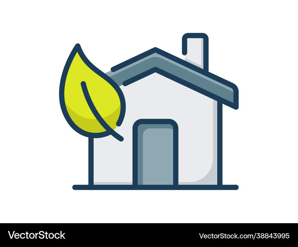 House green home smart eco friendly single Vector Image