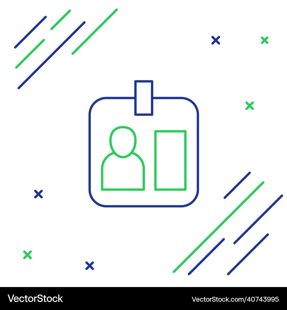 Line press journalist vertical badge icon isolated