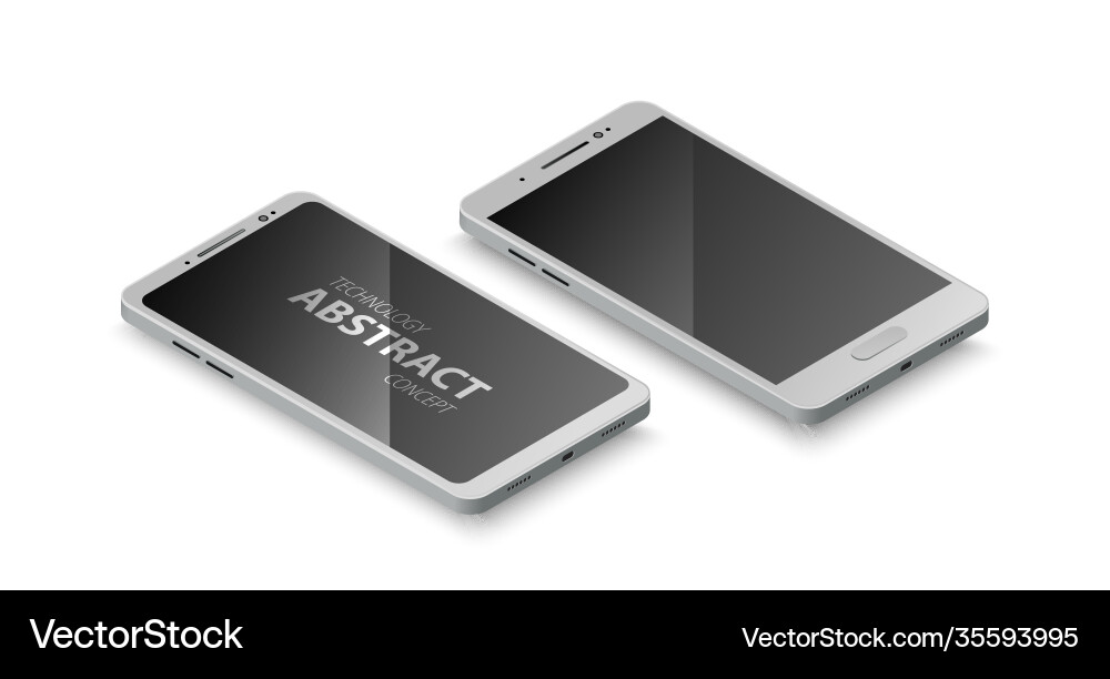 Modern isometric digital device mock up sale Vector Image