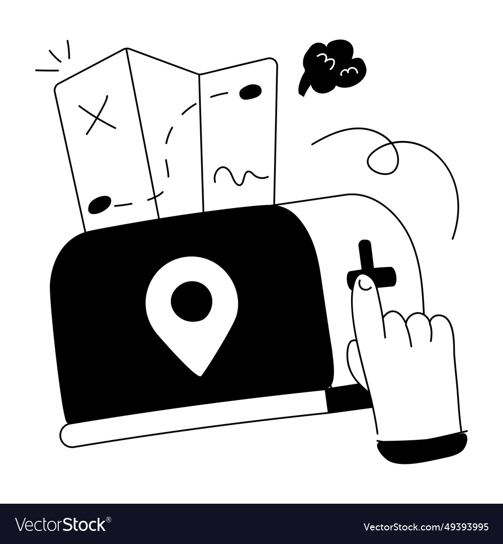 Paper map Royalty Free Vector Image - VectorStock
