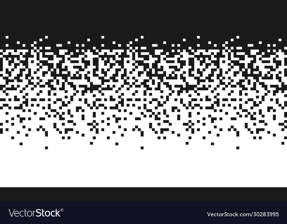 Pixels scattered dissolve Royalty Free Vector Image