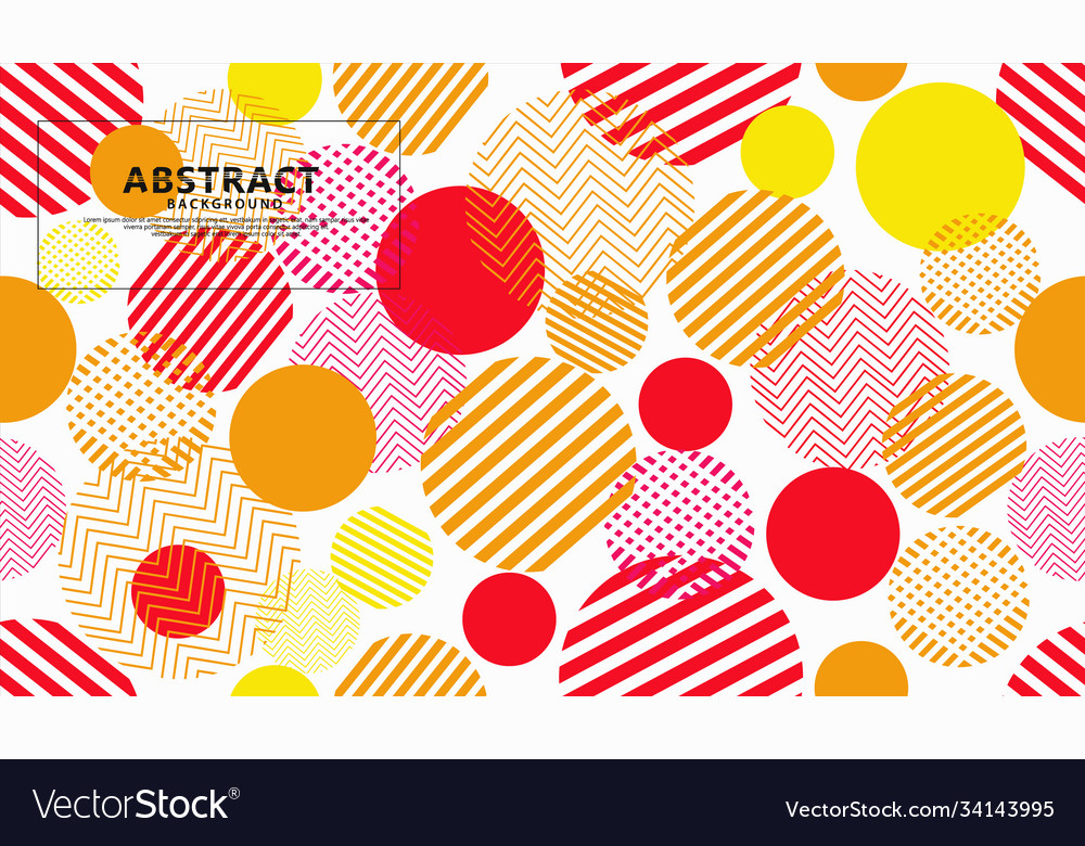 Seamless circle geometric modern pattern Vector Image