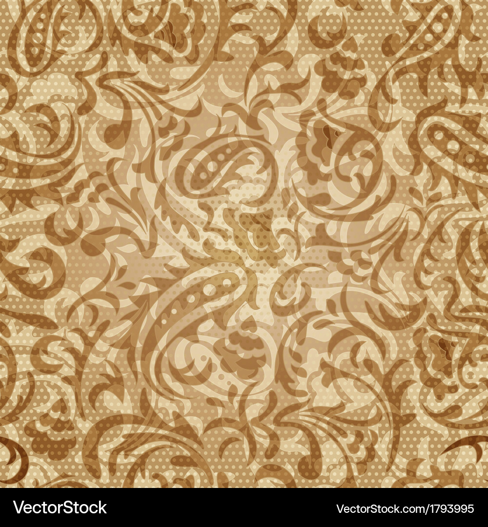 Seamless pattern paisley colorful background Vector Image