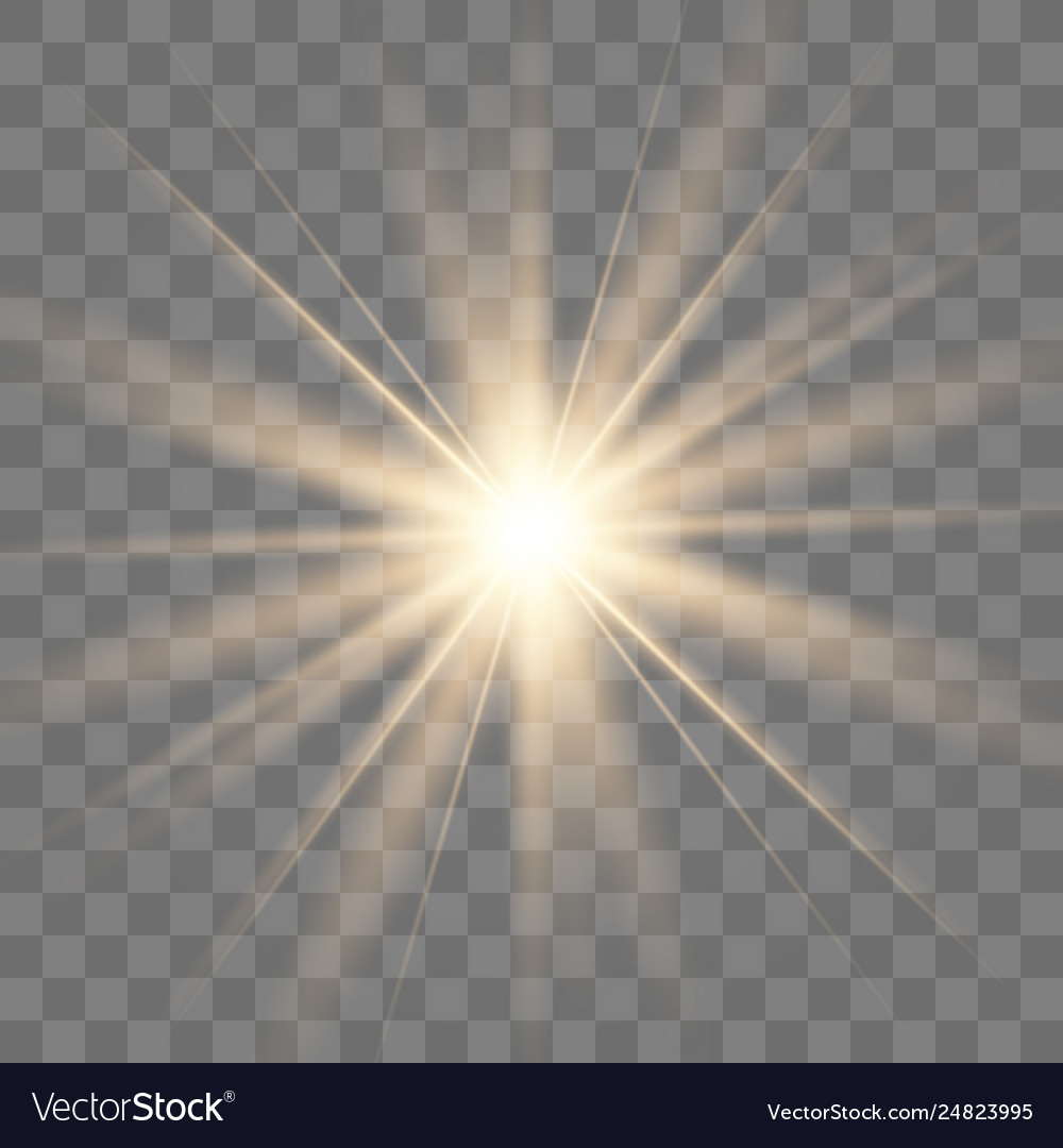 Star explodes on transparent background Royalty Free Vector