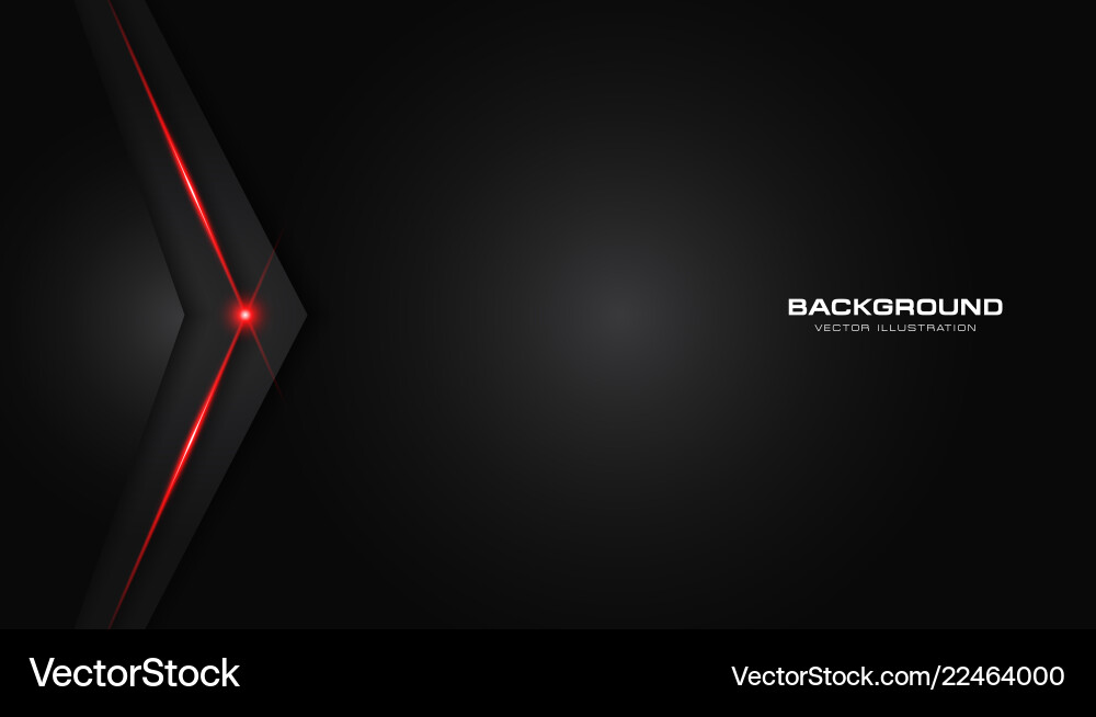 Abstract metallic red shiny color black frame Vector Image