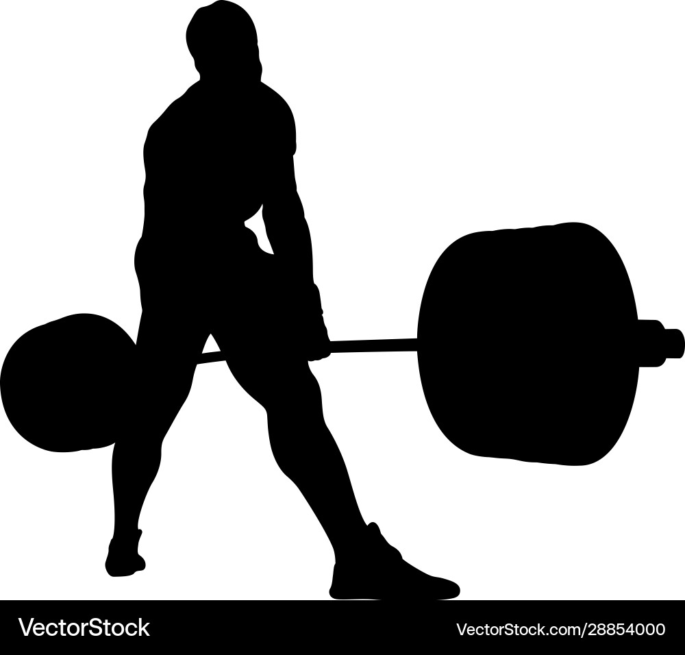 Competition powerlifting athlete powerlifter Vector Image