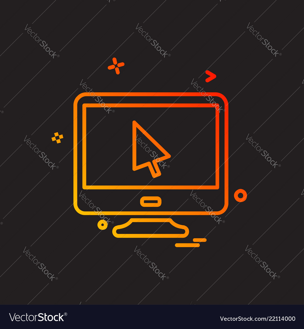 Computer icon design Royalty Free Vector Image
