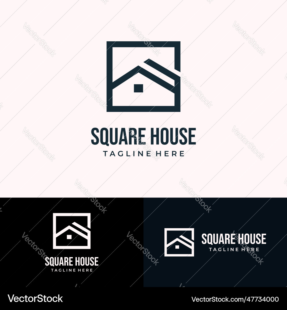House real estate graphic template Royalty Free Vector Image