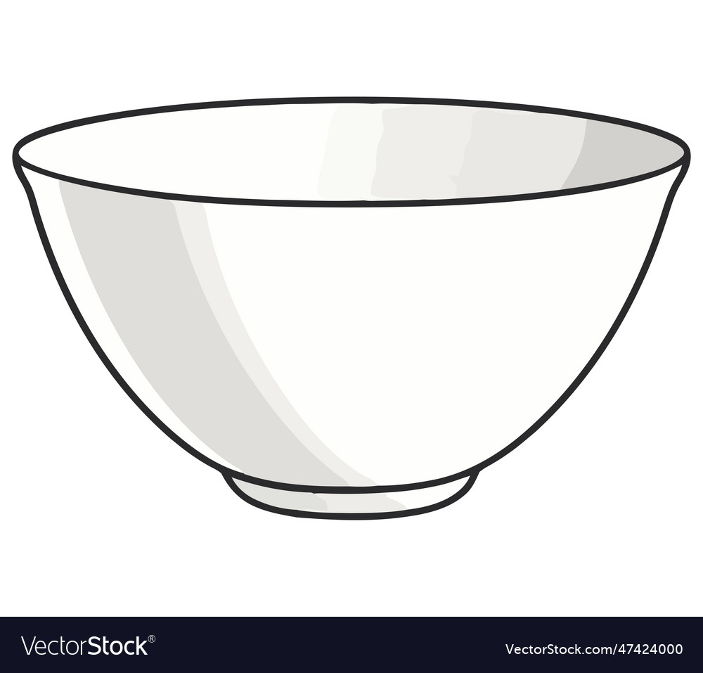 Kitchen Bowl Design Royalty Free Vector Image Vectorstock