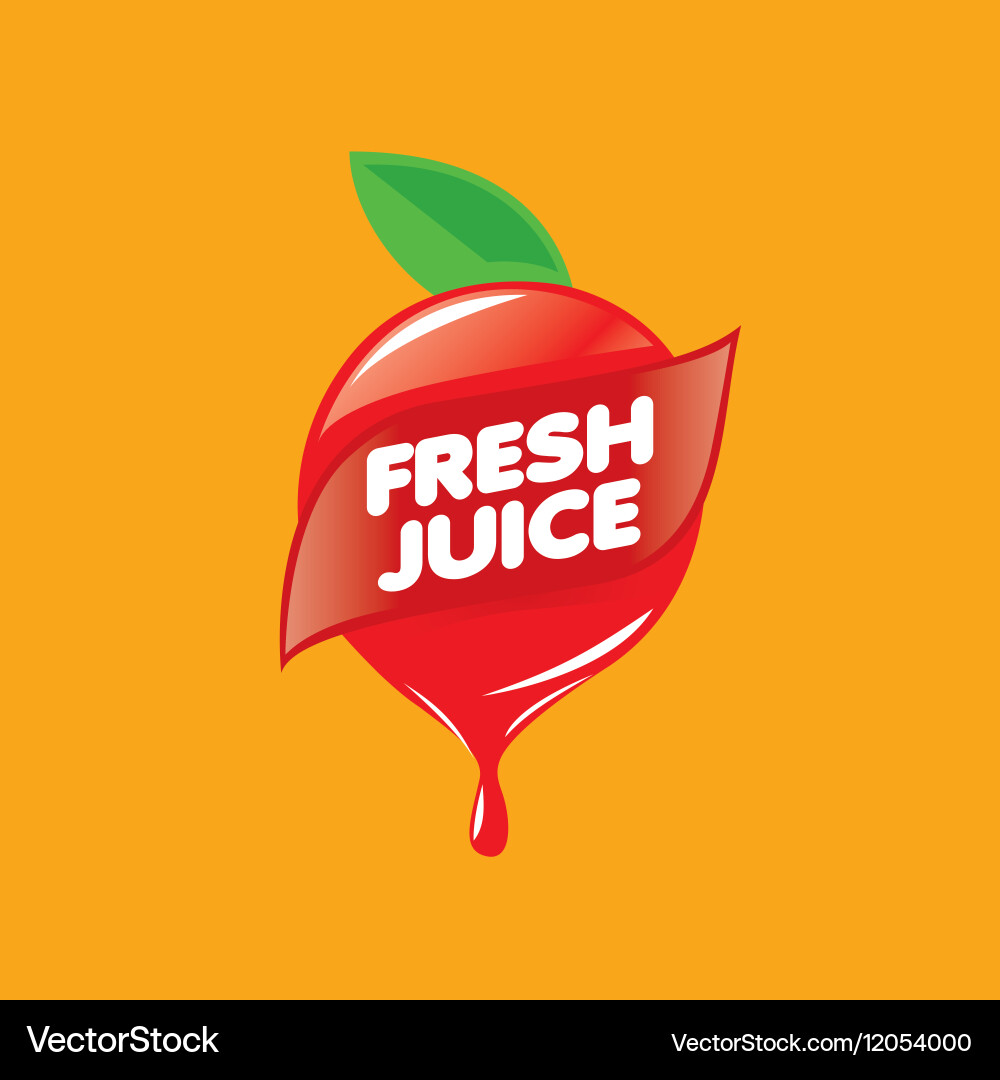 Logo of fresh juice Royalty Free Vector Image - VectorStock