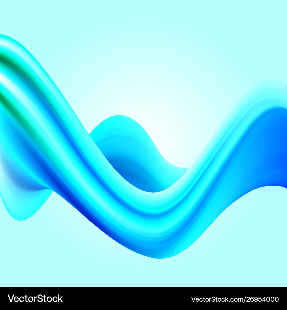 Modern colorful flow poster wave liquid shape in Vector Image