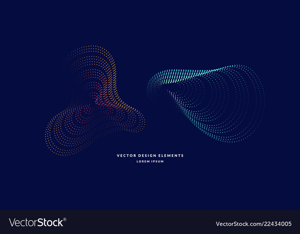 Abstract background with dynamic waves Royalty Free Vector