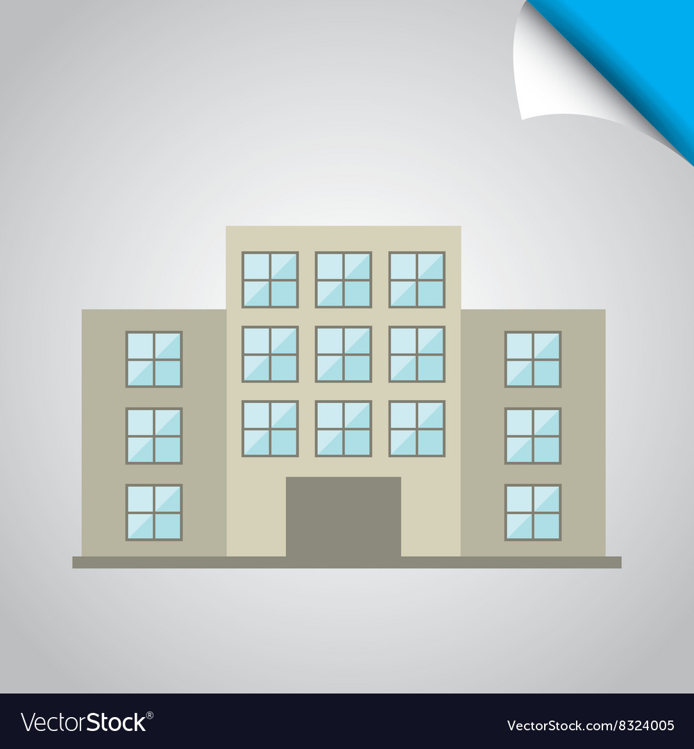 Building front design Royalty Free Vector Image