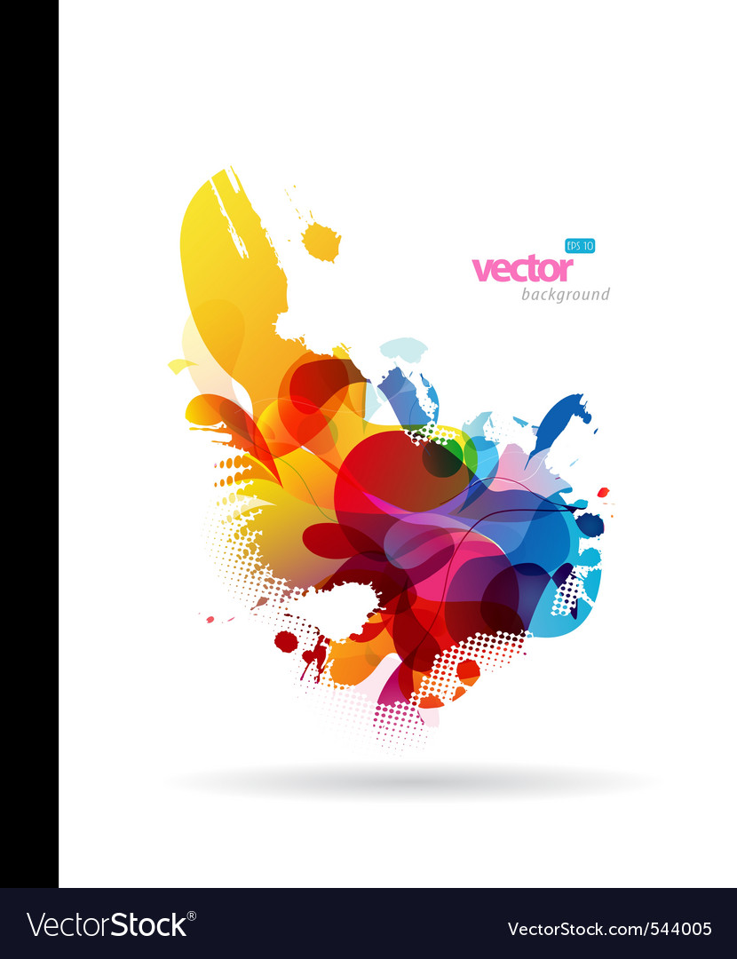 Colorful splash Royalty Free Vector Image - VectorStock