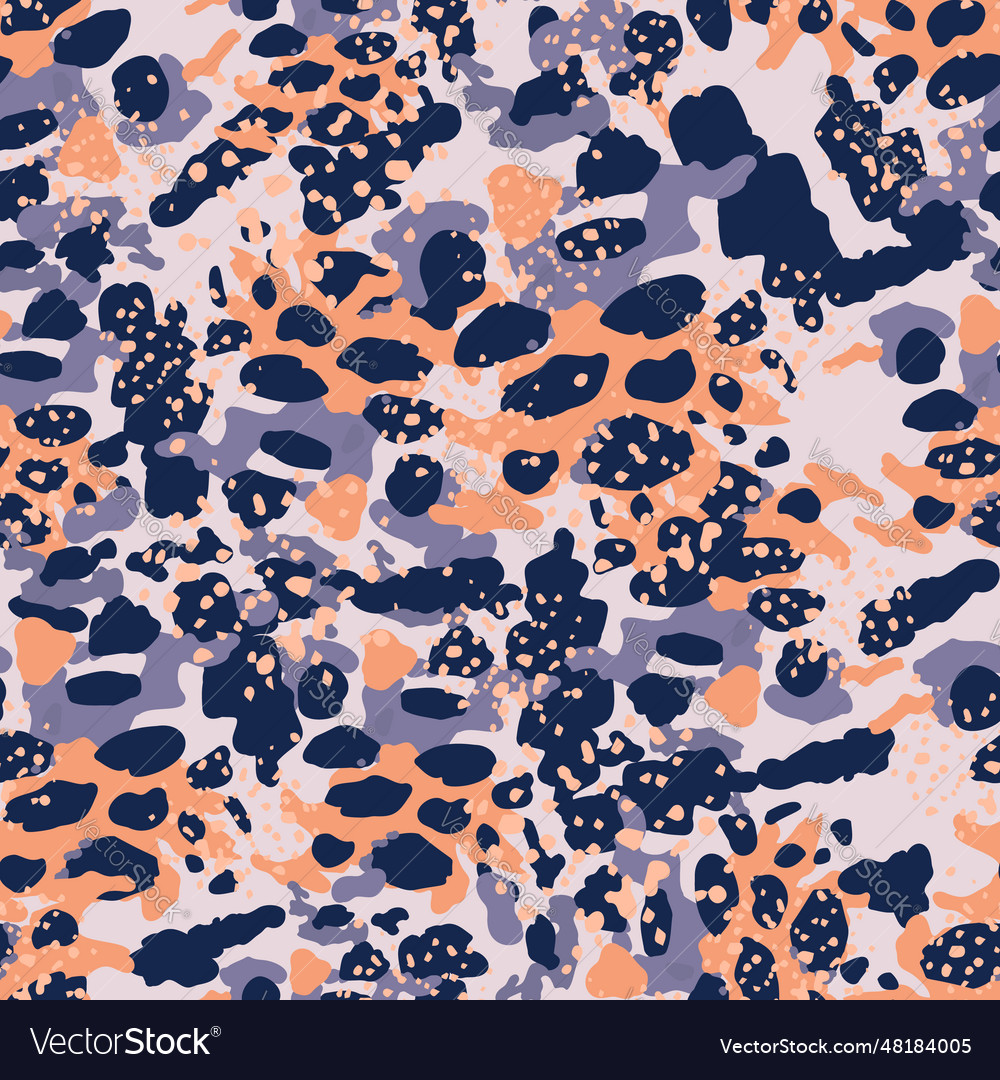 Creative abstract leopard skin seamless pattern Vector Image Creative abstract leopard skin seamless pattern Vector Image