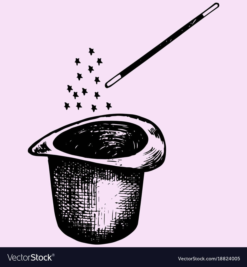 Magic hat Royalty Free Vector Image - VectorStock