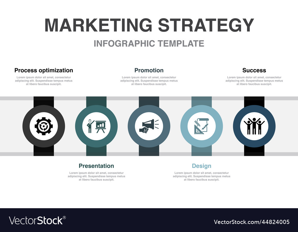 Process optimization presentation promotion Vector Image