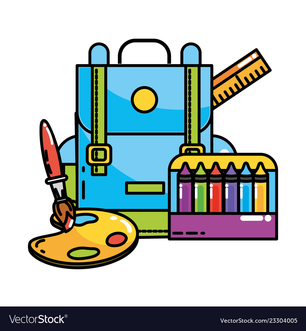 Study element cartoon Royalty Free Vector Image