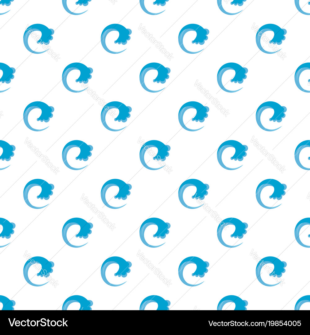 Wave water drop pattern seamless Royalty Free Vector Image