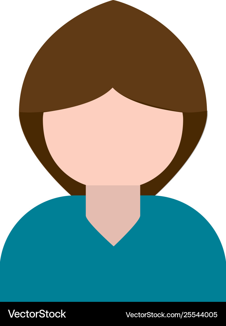 Woman profile cartoon isolated Royalty Free Vector Image