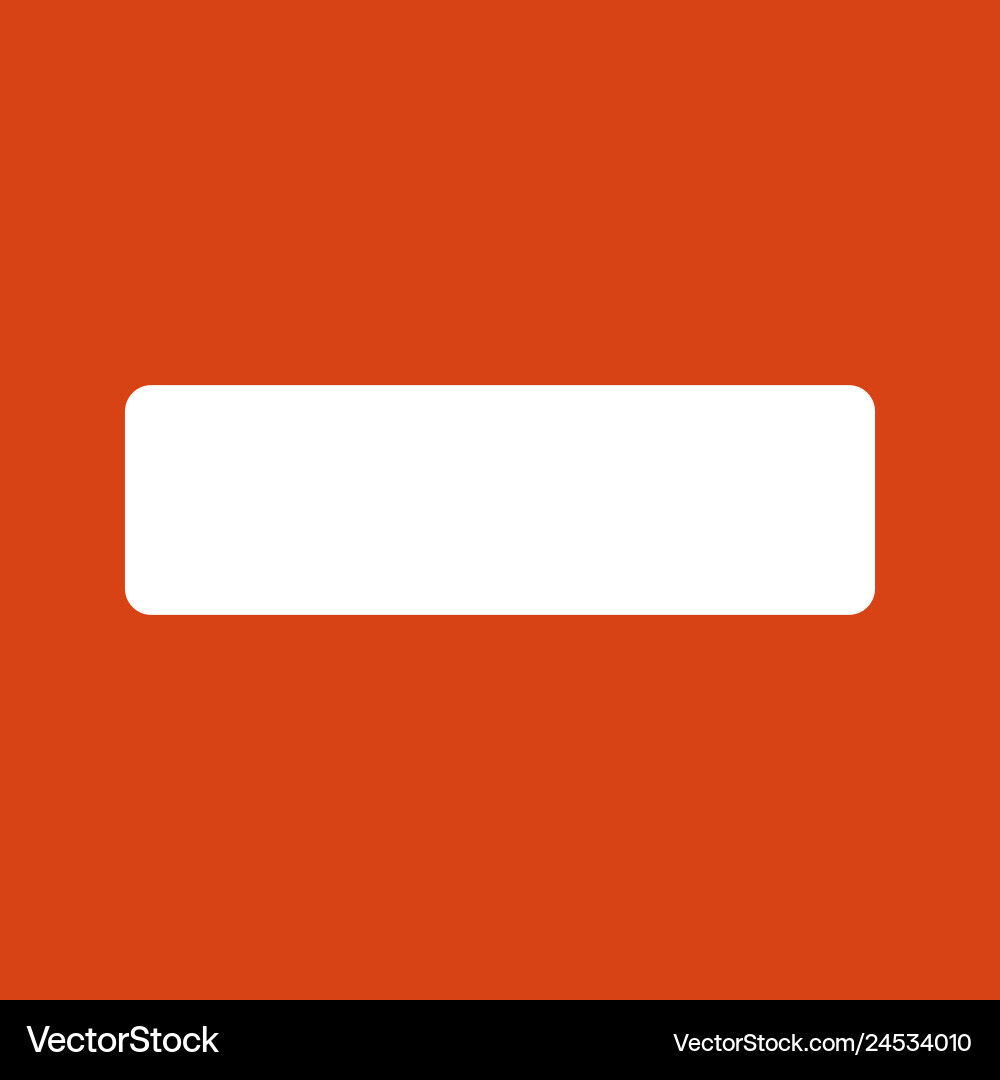 Minus icon Royalty Free Vector Image - VectorStock