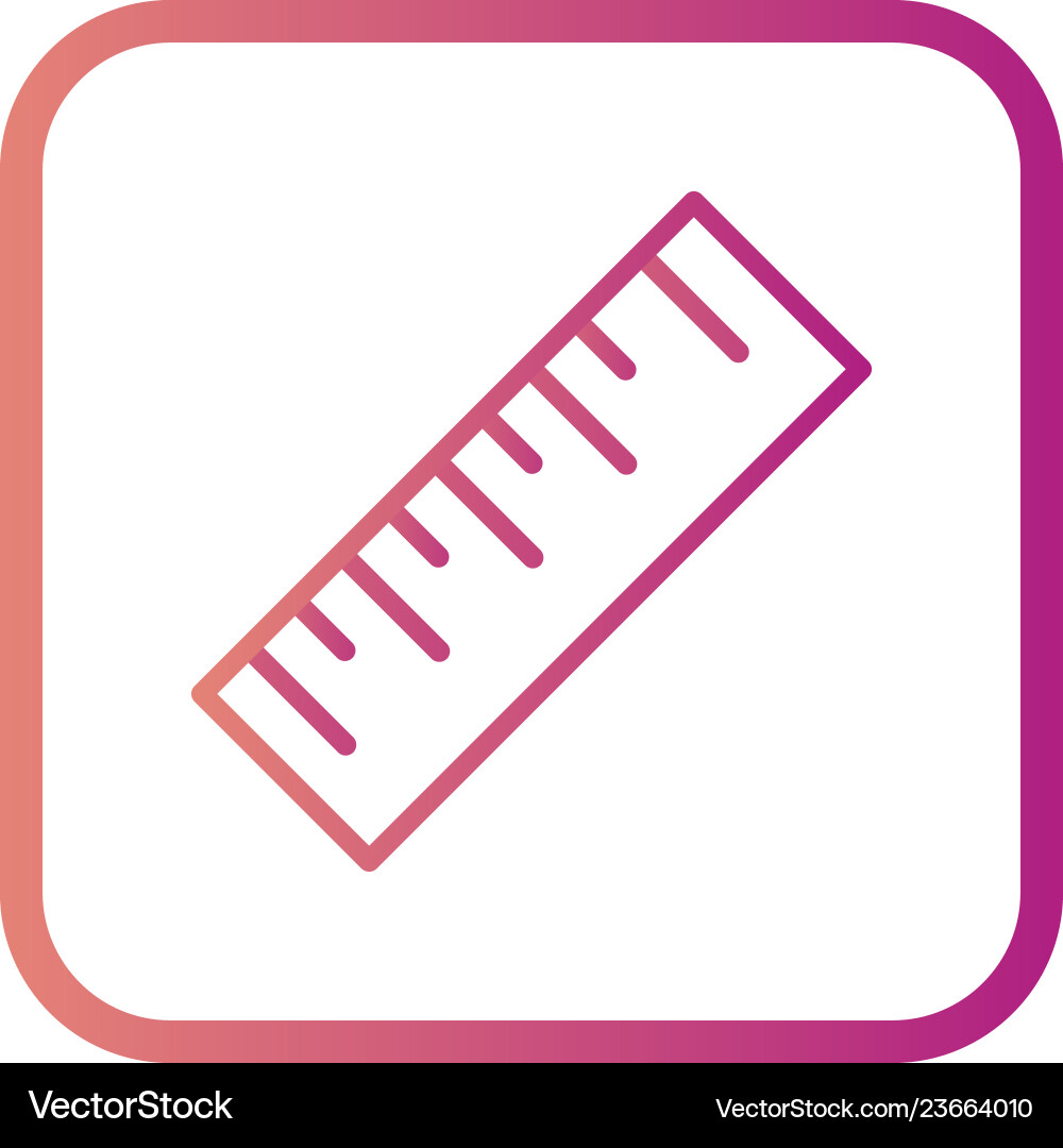 Ruler icon Royalty Free Vector Image - VectorStock