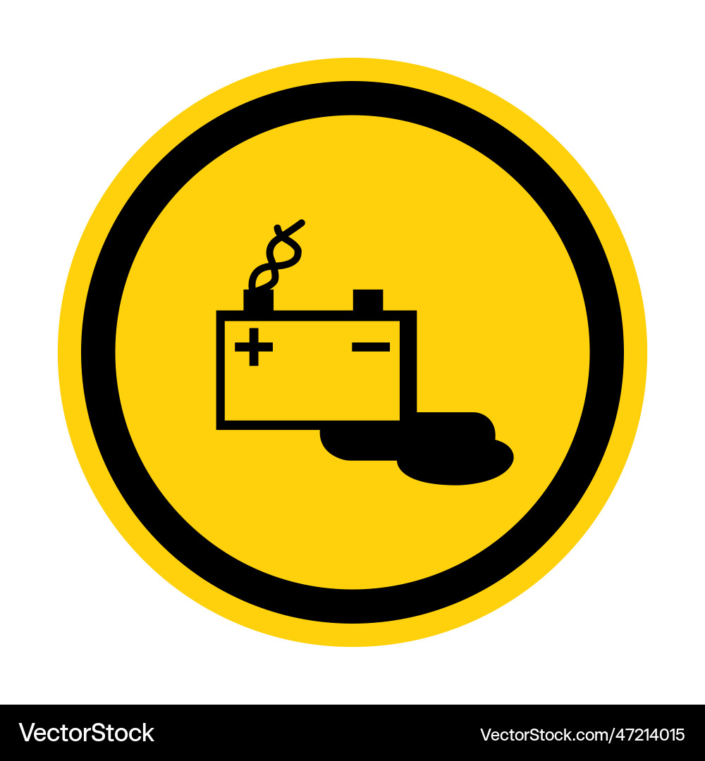 Battery charging symbol sign isolate on white Vector Image