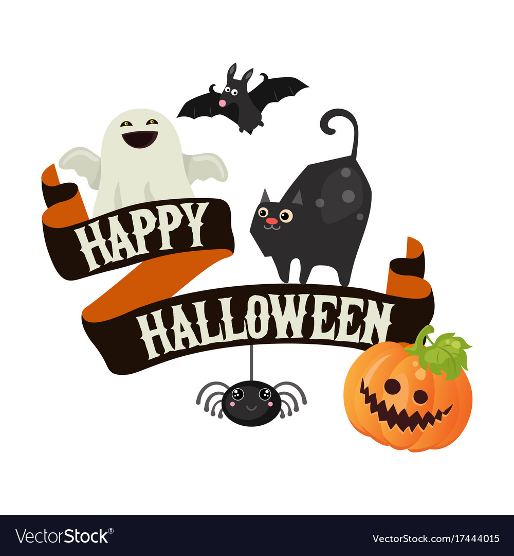 Happy halloween poster Royalty Free Vector Image