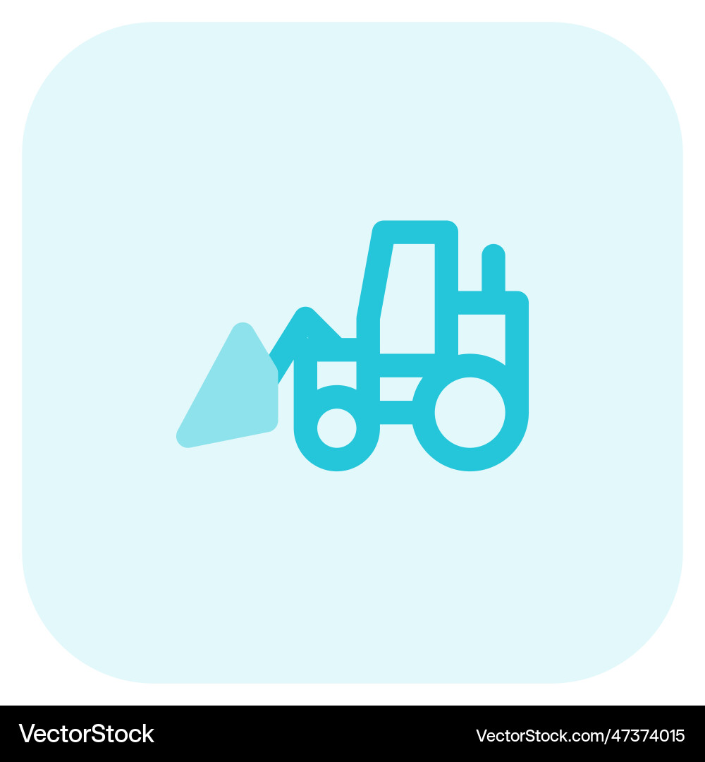 Loader used to lift heavy loads Royalty Free Vector Image