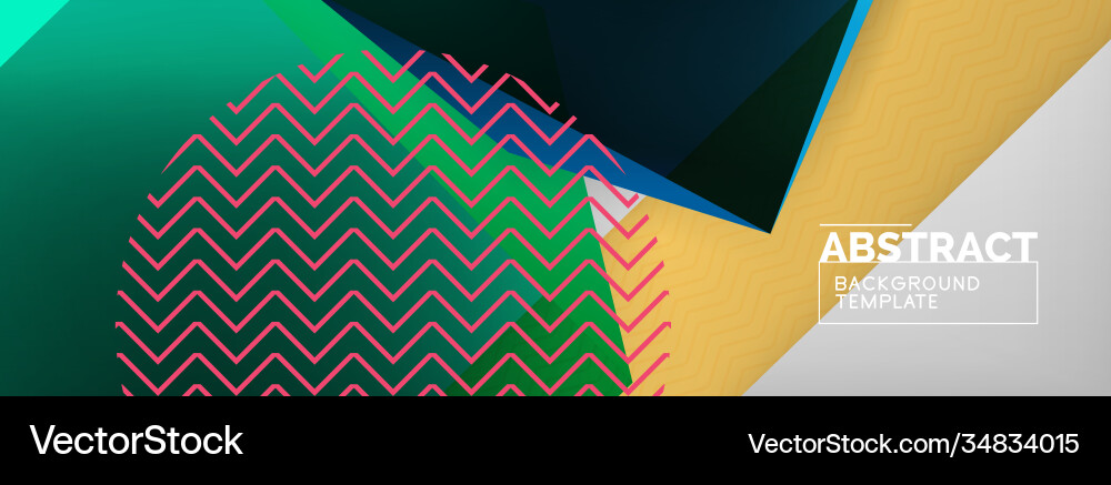 Low poly 3d geometric shapes minimal abstract Vector Image