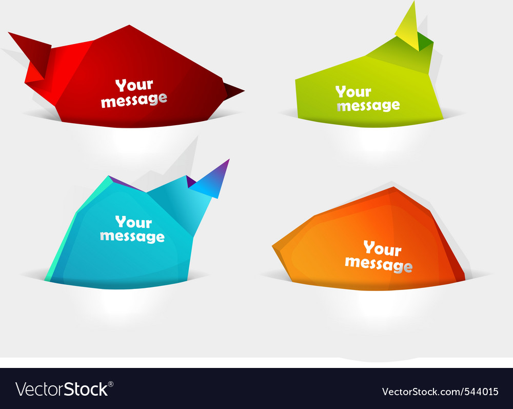 Message bubbles Royalty Free Vector Image - VectorStock