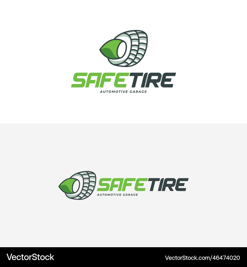 Automotive tire logo template Royalty Free Vector Image