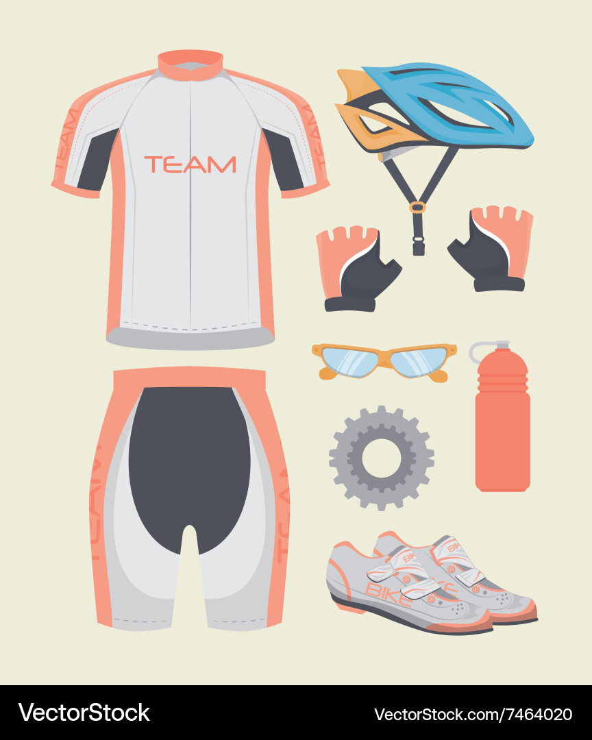 Bike and cyclism graphic design Royalty Free Vector Image