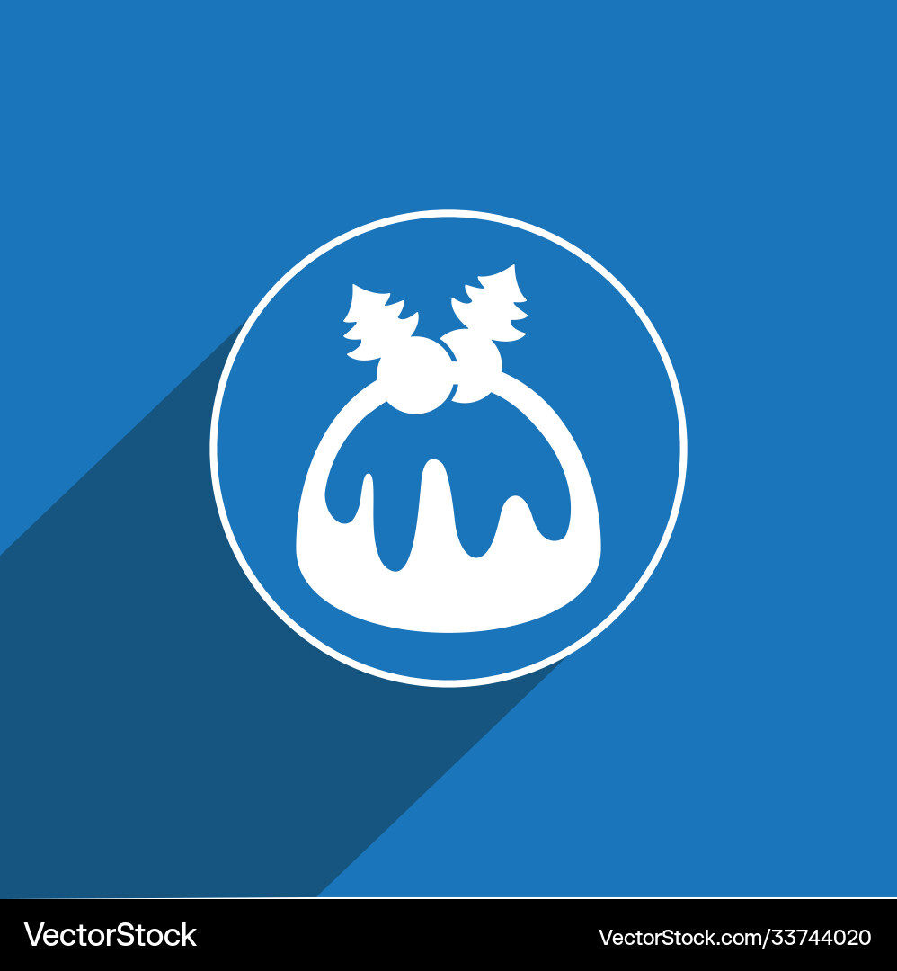 Christmas cake icon sign icon cake Royalty Free Vector Image