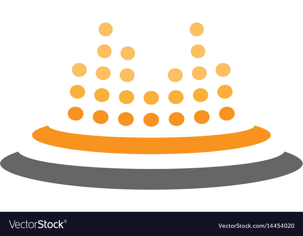Digital analytic data logo Royalty Free Vector Image